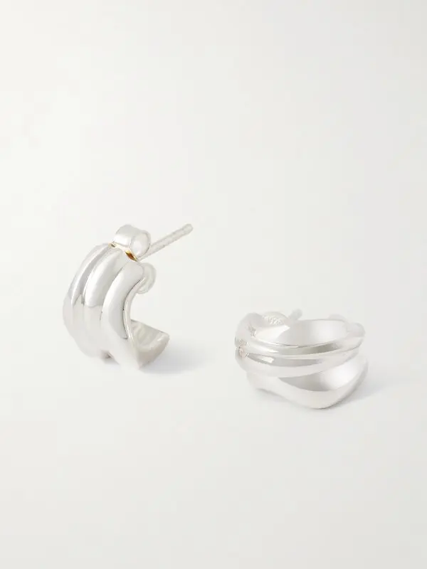 Completedworks Recycled Hoop Earrings - Silver