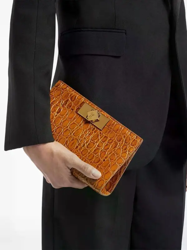 GIUSEPPE ZANOTTI Annhita Clutch - Brown