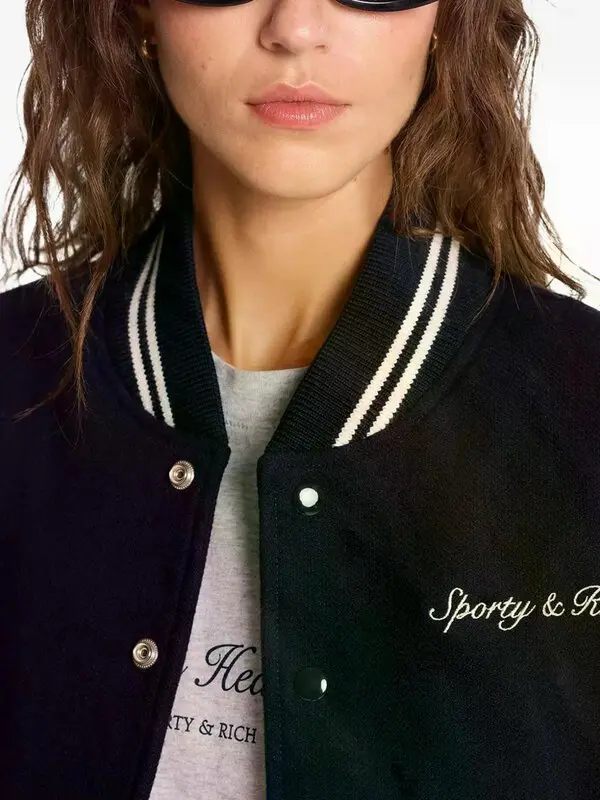 SPORTY & RICH Carlyle Varsity Jacket