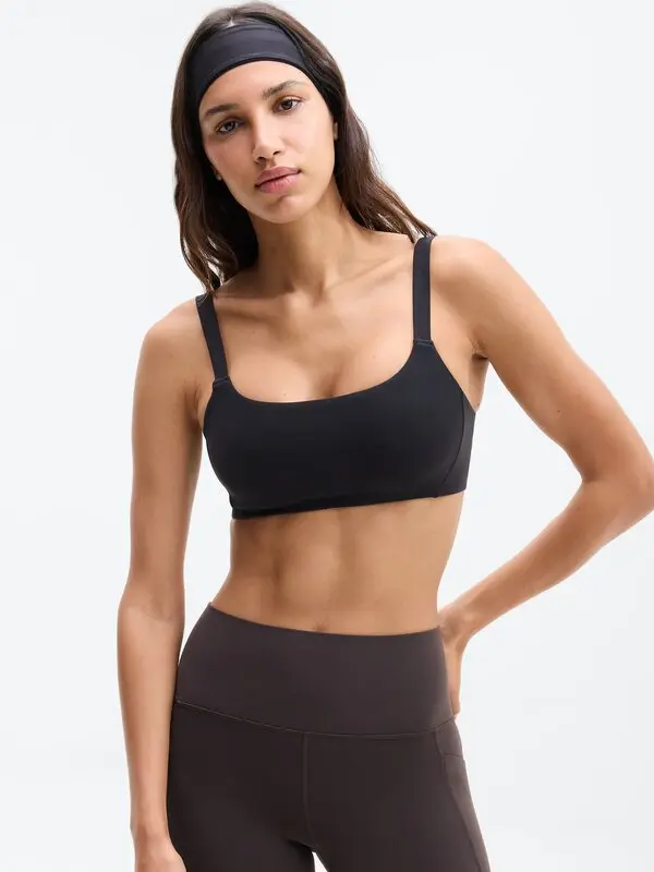 Athleta Reform Adjustable Sports Bra A-c - Black