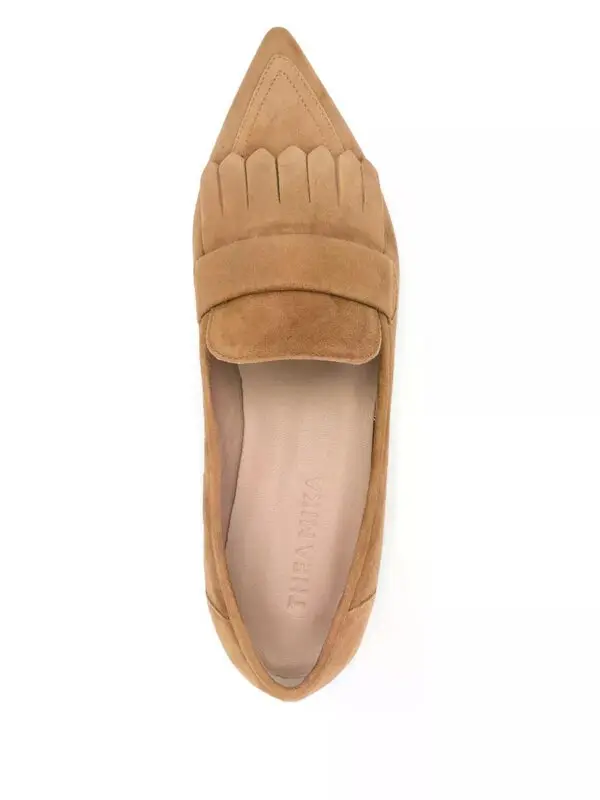 THEA MIKA Suede Loafers - Brown