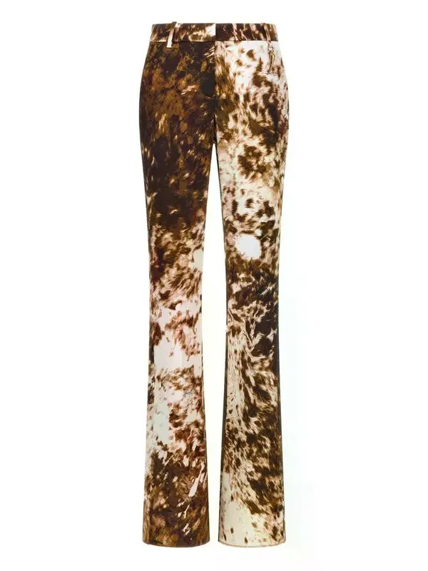 Roberto Cavalli Printed Trousers - Brown