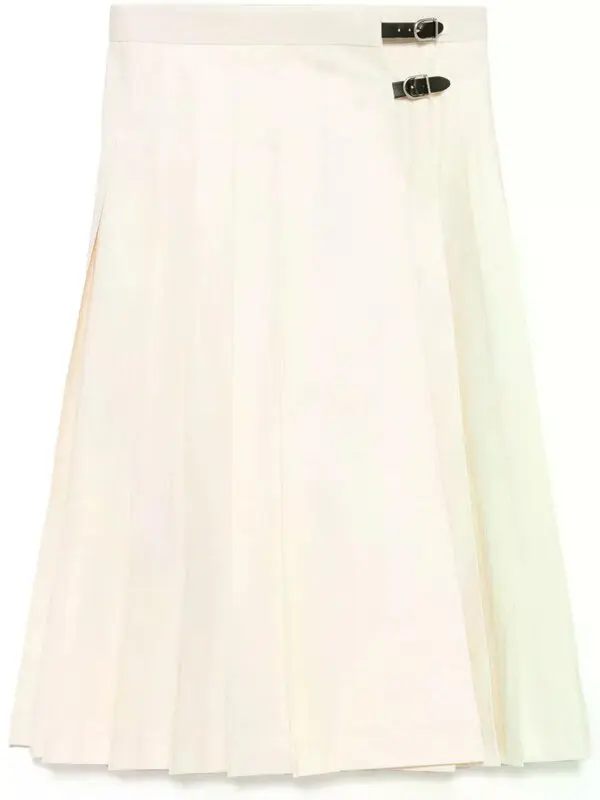 DURAZZI MILANO Pleated Midi Wrap Skirt
