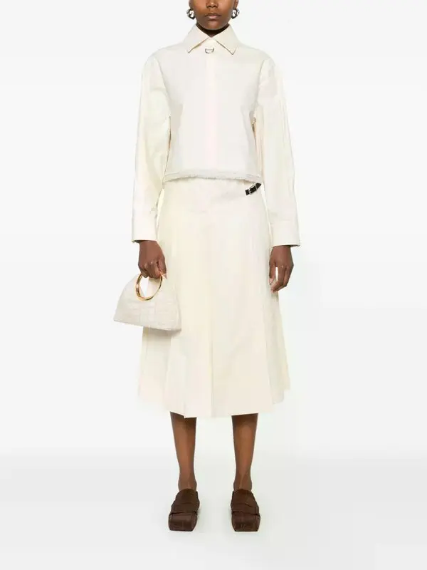 DURAZZI MILANO Pleated Midi Wrap Skirt