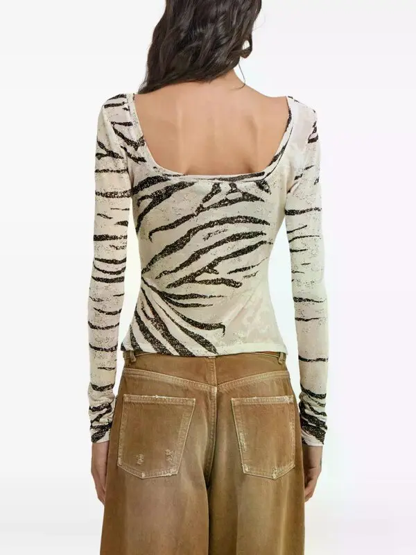 Roberto Cavalli Zebra-print T-shirt