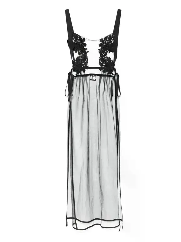 Alchemy Fashions Semi-sheer Maxi Dress