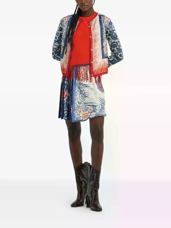 Roberto Cavalli Printed Mini Skirt