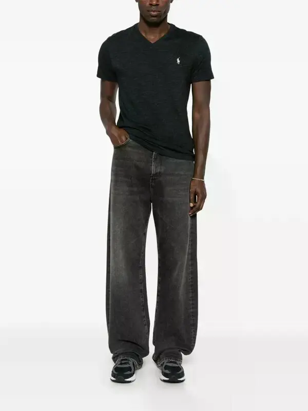 Polo Ralph Lauren Cotton V-neck T-shirt - Black
