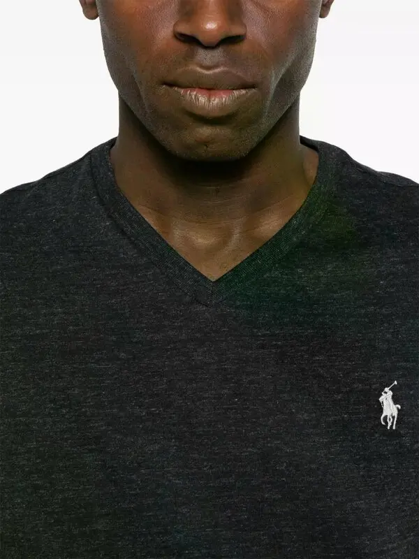 Polo Ralph Lauren Cotton V-neck T-shirt - Black