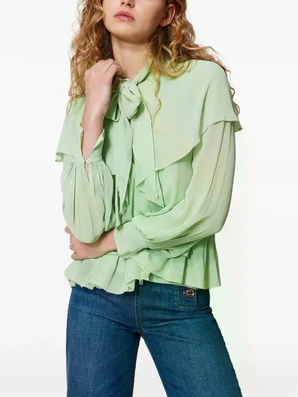 TWINSET Flounces Blouse - Green