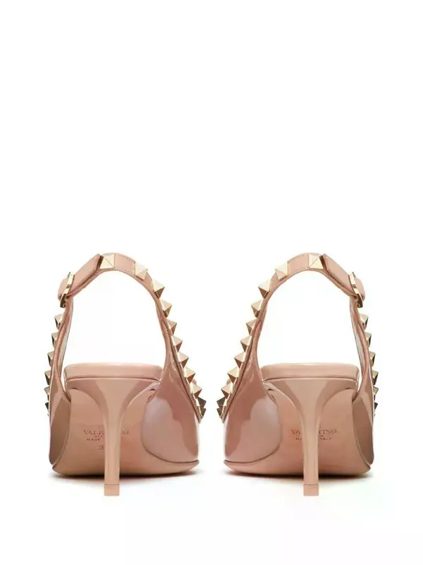 Valentino Garavani 60mm Rockstud Bow Slingback Pumps - Pink