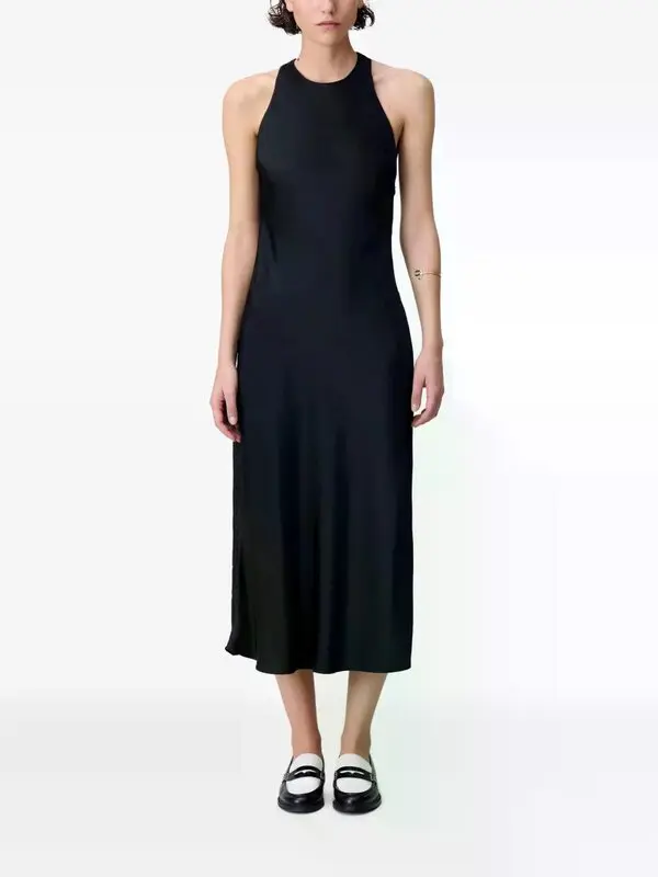 Claudie Pierlot Satin Maxi Dress