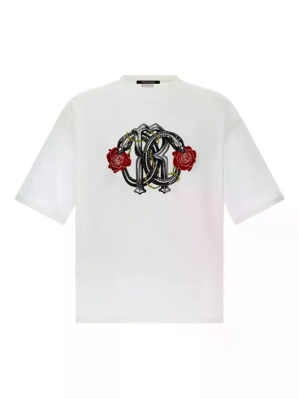 Roberto Cavalli Rc Monogram-print T-shirt