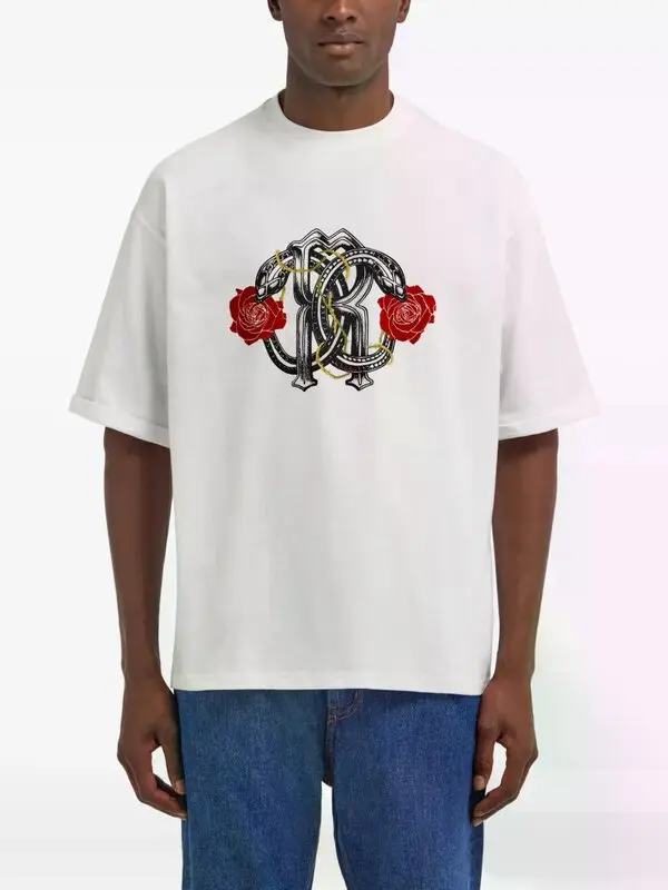 Roberto Cavalli Rc Monogram-print T-shirt