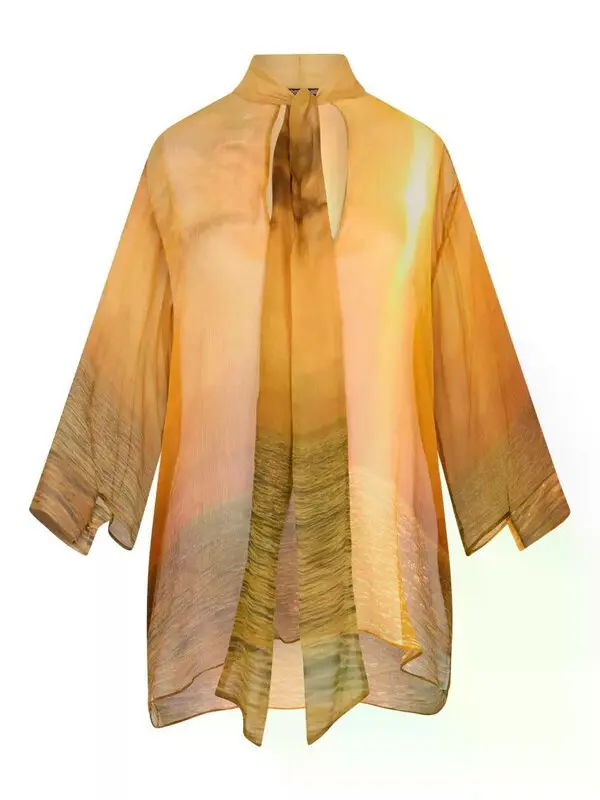 Roberto Cavalli Printed Silk Blouse