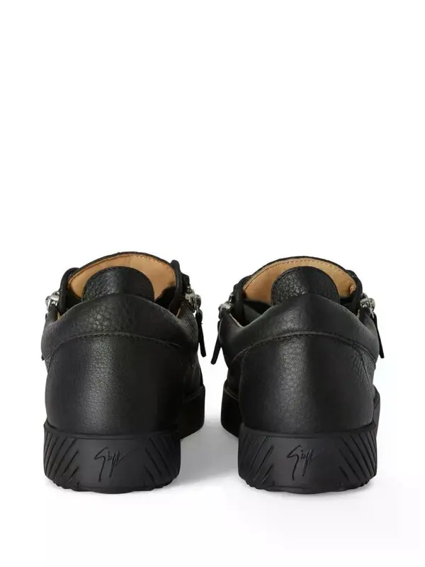 GIUSEPPE ZANOTTI Frankie Double-zip Low-top Sneakers - Black