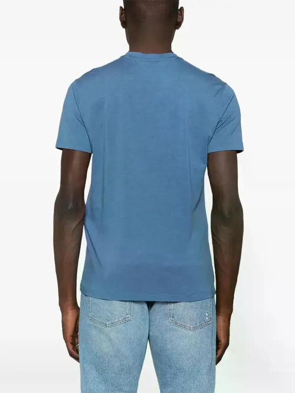TOM FORD Embroidered-logo T-shirt - Blue