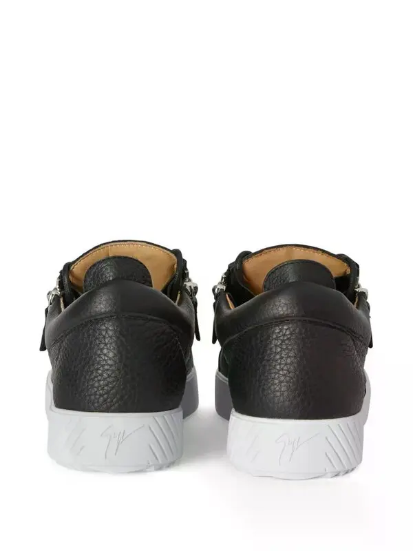 GIUSEPPE ZANOTTI Frankie Double-zip Low-top Sneakers - Black