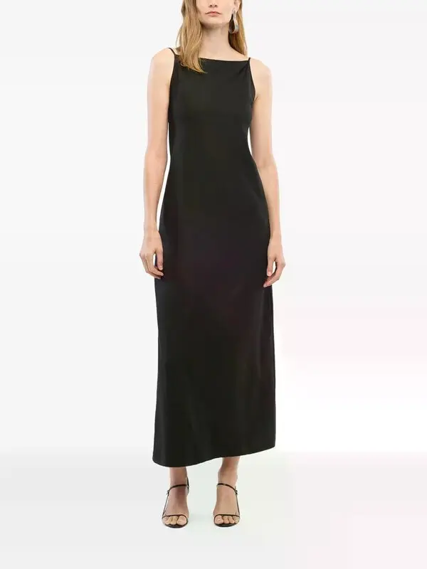 Another Tomorrow Square-neck Slip Dress