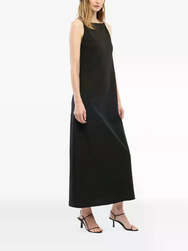 Another Tomorrow Square-neck Slip Dress