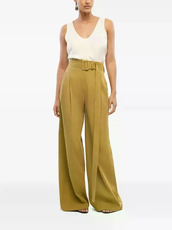 Another Tomorrow Pleated Trousers