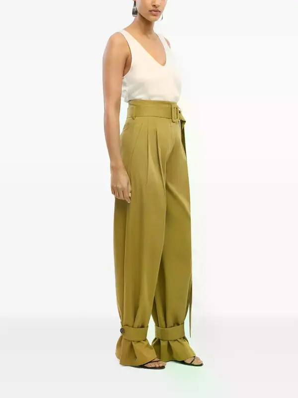 Another Tomorrow Pleated Trousers