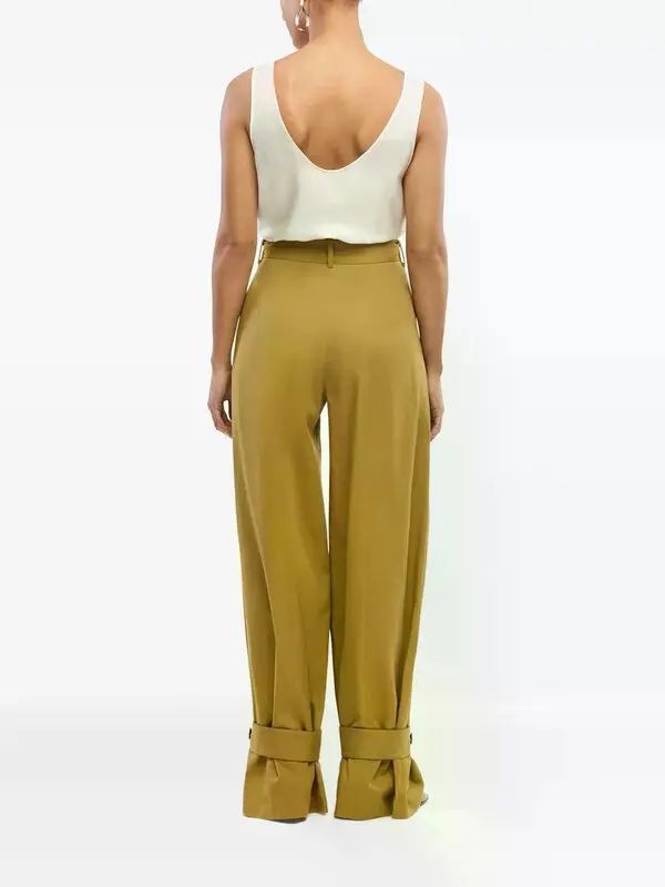 Another Tomorrow Pleated Trousers