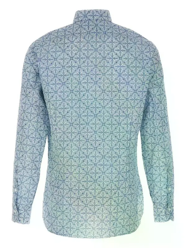 BARBA NAPOLI Patterned Long-sleeve Shirt