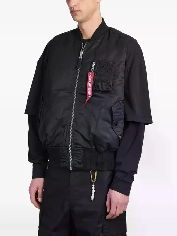 Alpha Industries Logo-strap Bomber Jacket