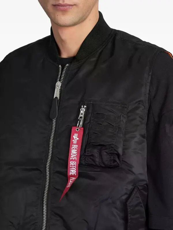 Alpha Industries Logo-strap Bomber Jacket