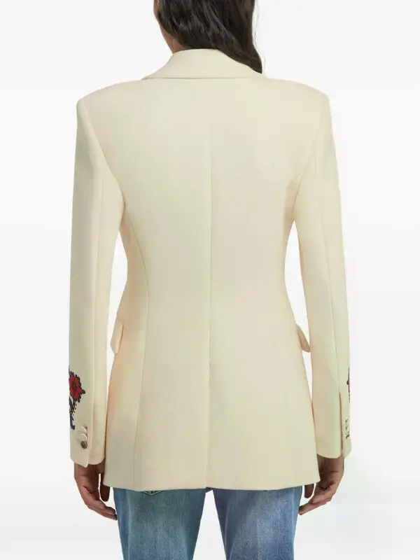 Roberto Cavalli Floral-embroidered Blazer