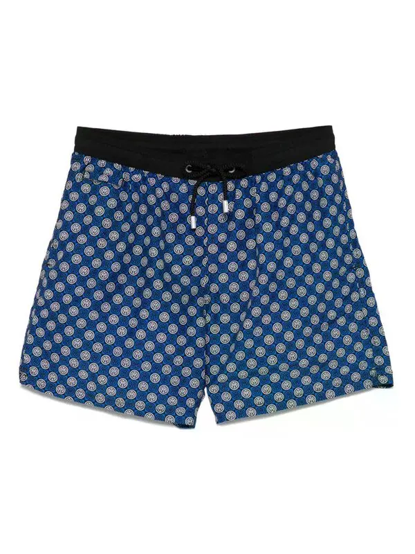MC2 SAINT BARTH Inter-print Swim Shorts - Blue