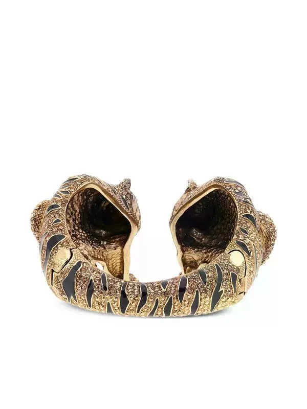 Roberto Cavalli Tiger-motif Cuff Bracelet