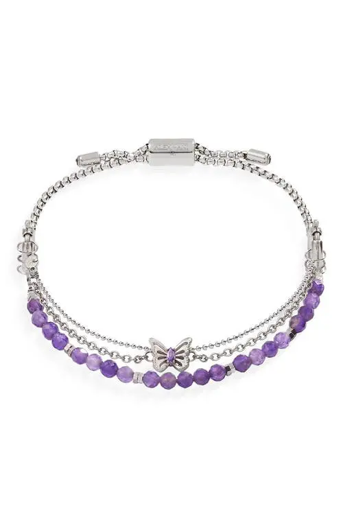 ALEX AND ANI Butterfly Stranded Bracelet Set - Silver