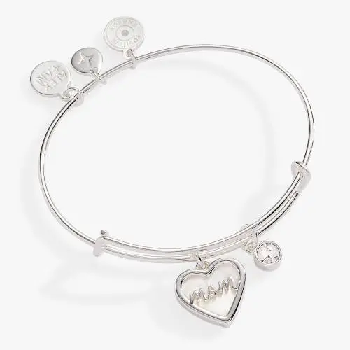 ALEX AND ANI Mom Bangle Bracelet - Silver