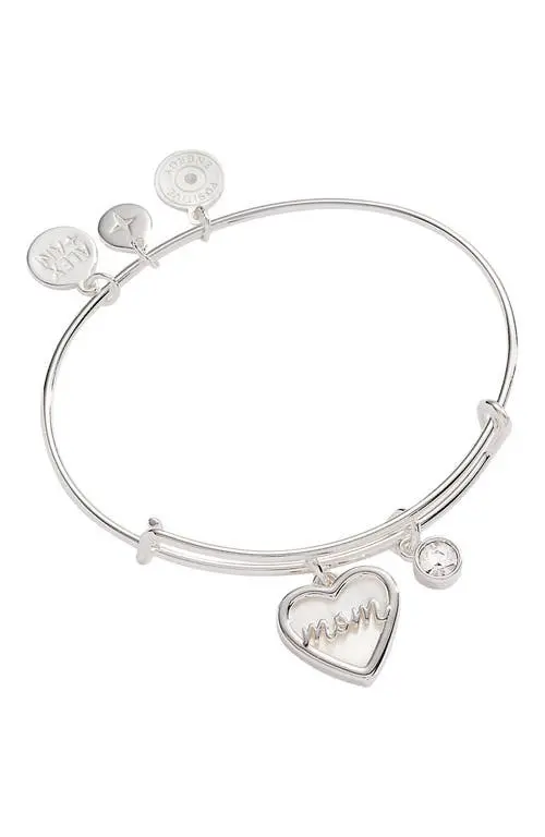 ALEX AND ANI Mom Bangle Bracelet - Silver