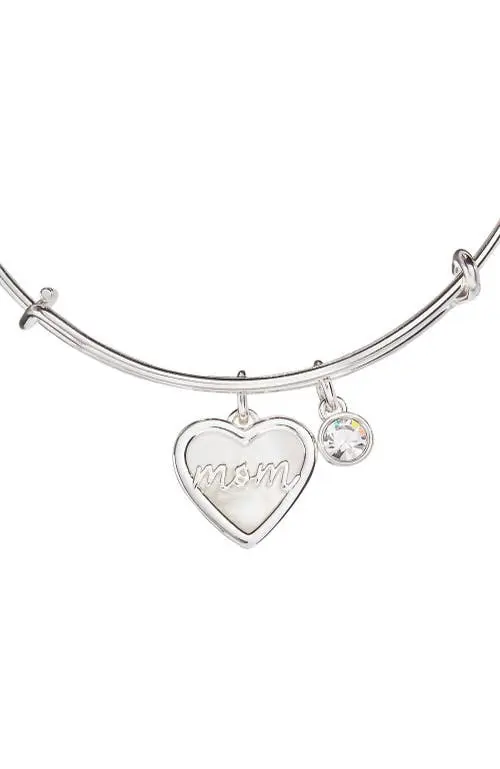 ALEX AND ANI Mom Bangle Bracelet - Silver