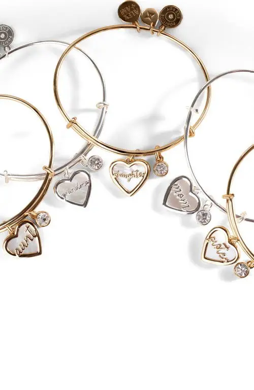 ALEX AND ANI Mom Bangle Bracelet - Silver