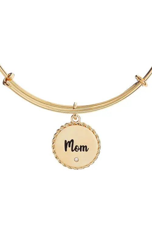 ALEX AND ANI Mom Charm Bangle Bracelet - Gold