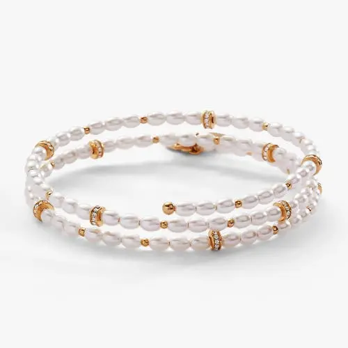 ALEX AND ANI Wrap Bracelet - Pearl