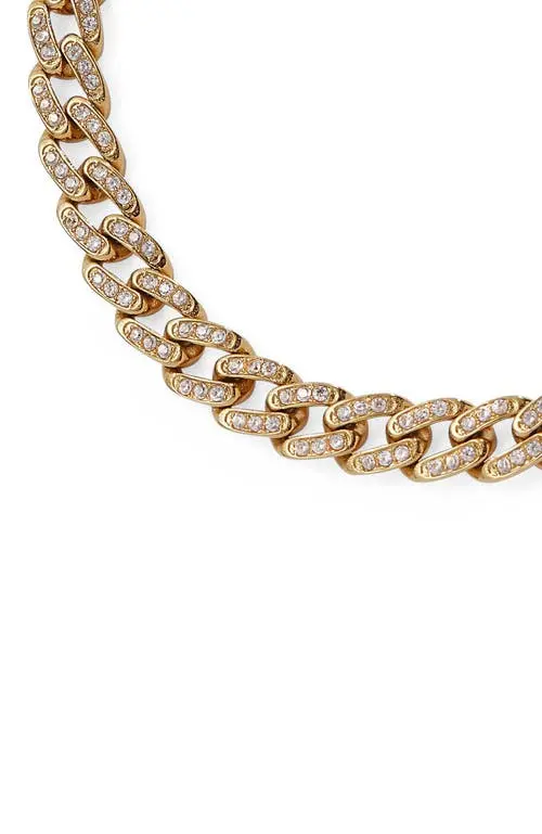 ALEX AND ANI Crystal Pave Curb Chain Bracelet