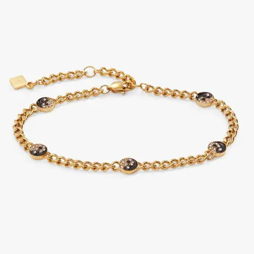 ALEX AND ANI Yin Yang Curb Chain Bracelet - Gold