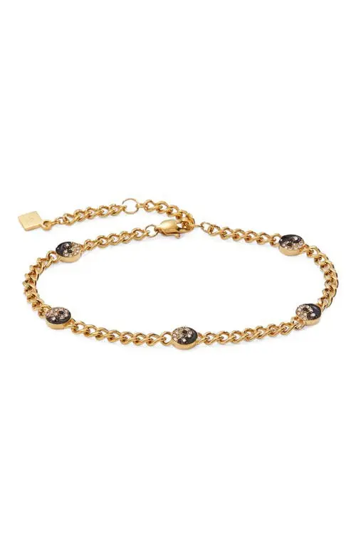 ALEX AND ANI Yin Yang Curb Chain Bracelet - Gold
