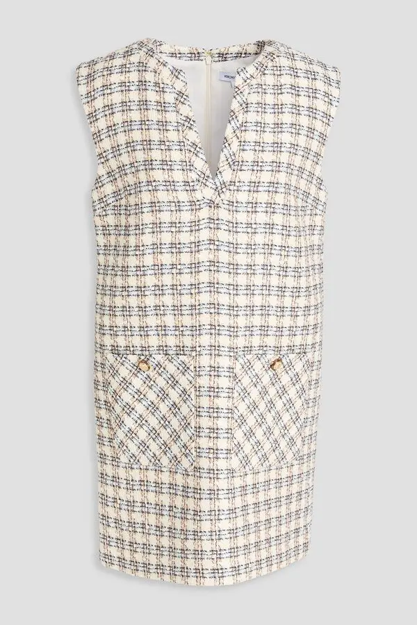 Veronica Beard Nomi Checked Mini Dress
