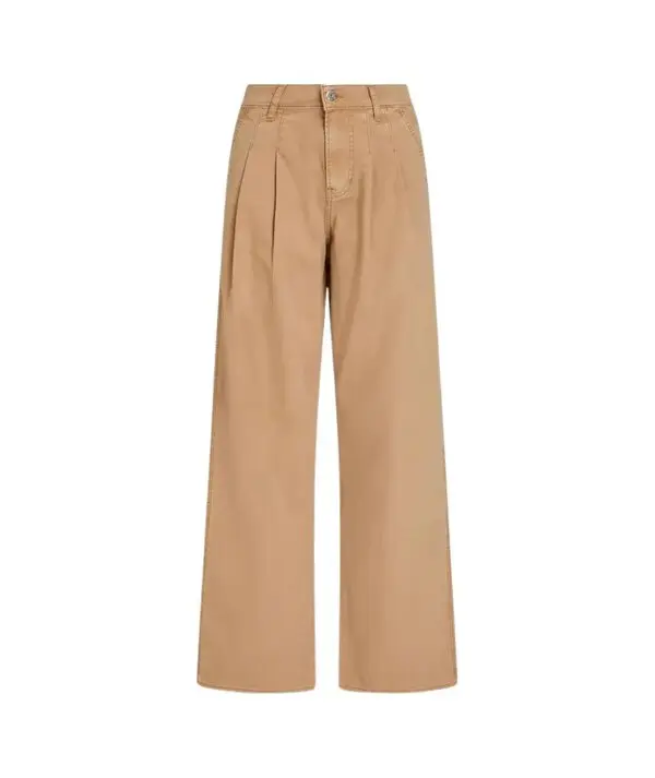 Veronica Beard Mia Stretch-cotton Twill Wide-leg Pants