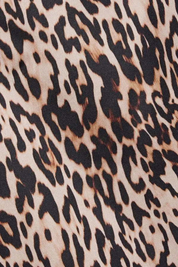 HVN Mia Leopard-print Mini Dress