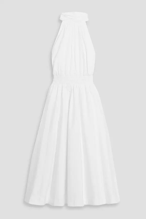 Veronica Beard Kinny Shirred Midi Dress