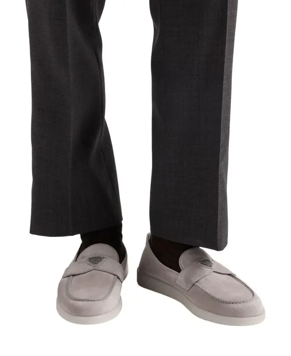 Prada Suede Loafers - Grey
