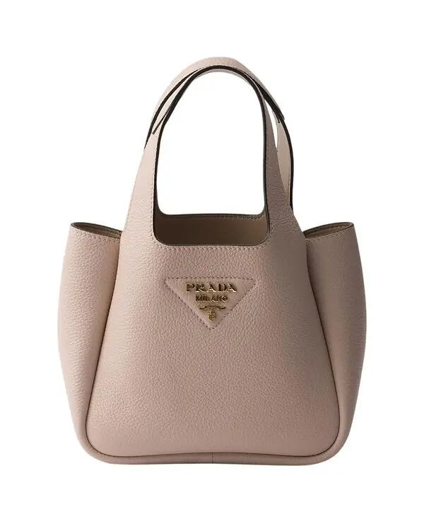 Prada Mini Leather Handbag - Powder