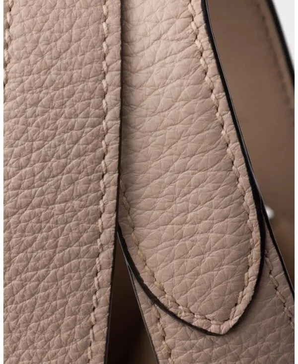 Prada Mini Leather Handbag - Powder